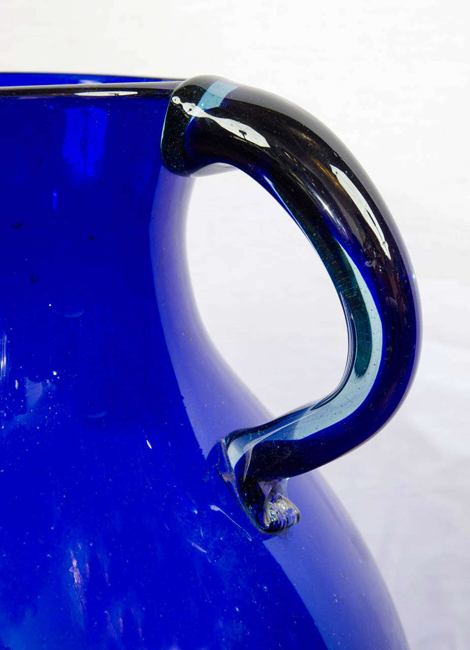 18th Century English Glass Blue Vase at 1stDibs