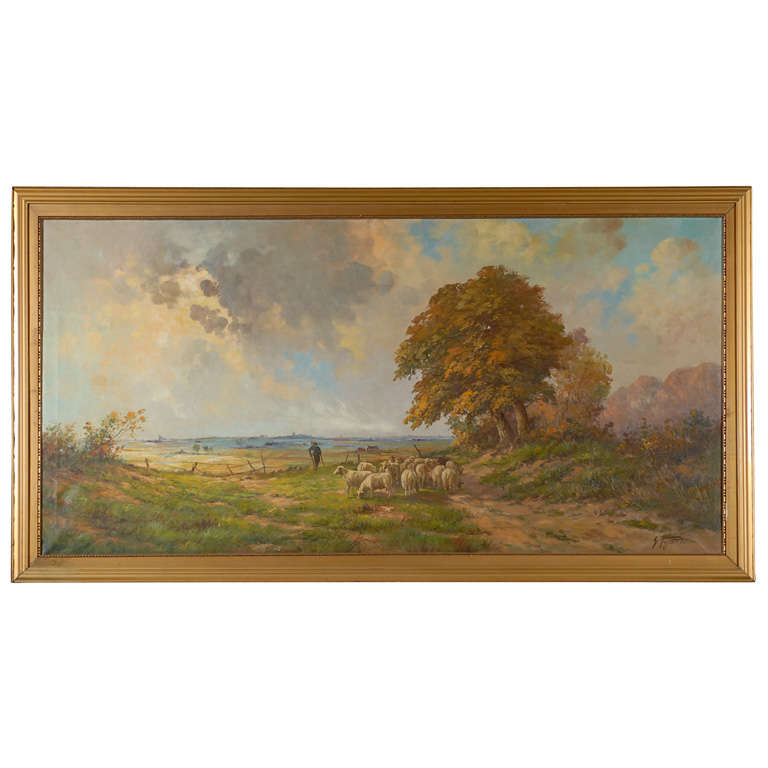 Landscape with Shepard and his Sheep at 1stDibs