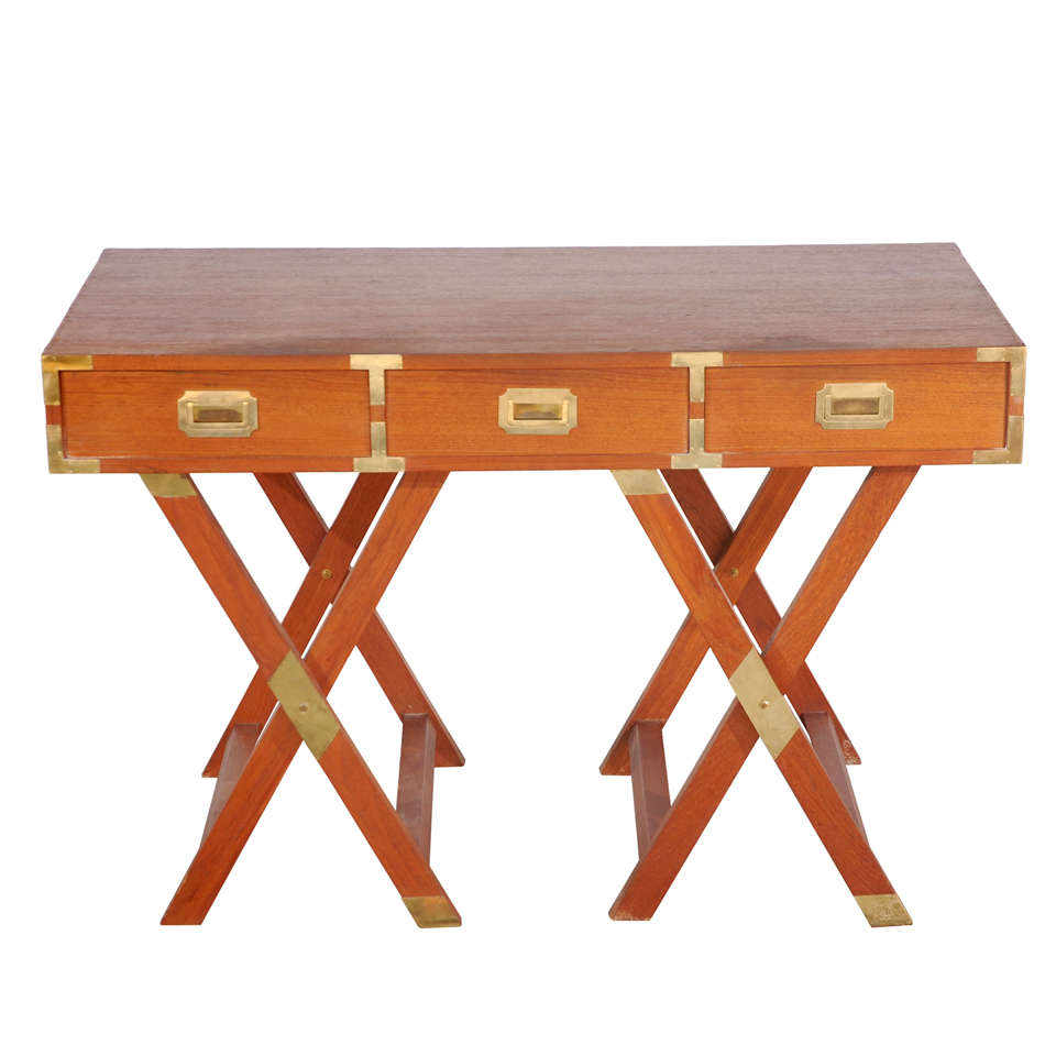 Campaign Style Desk at 1stDibs
