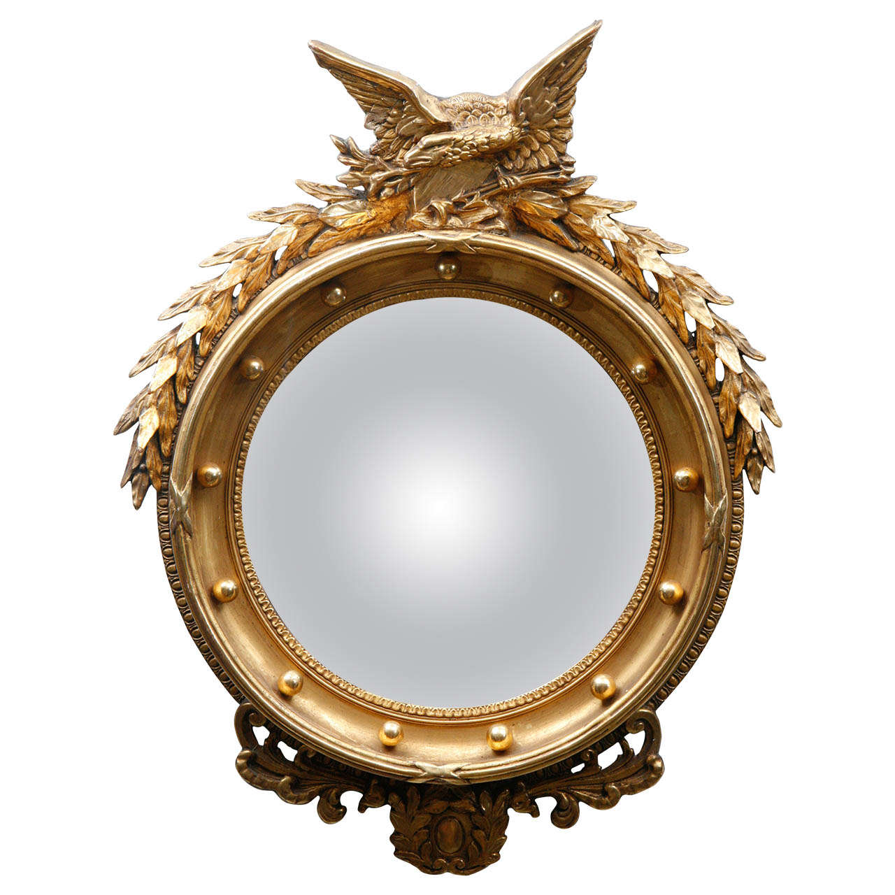 Early 1900's Federal Convex Mirror w/Eagle at 1stDibs | federal eagle ...