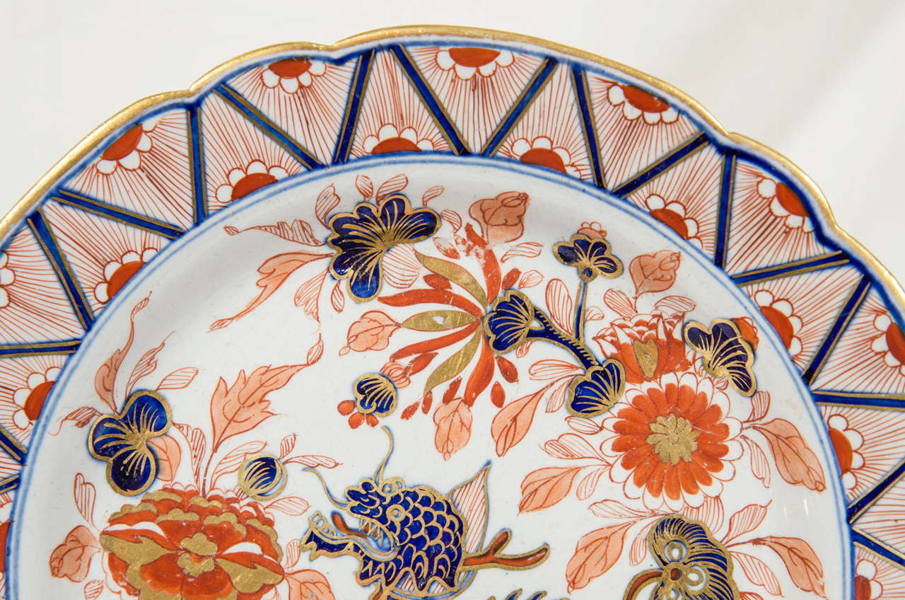 Set of Ten English Imari Inspired Dishes with Dragon at 1stDibs ...