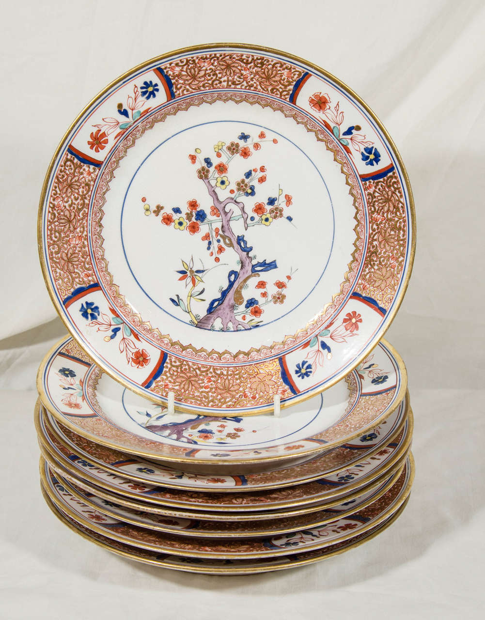 Dozen Spode Tree of Life Kakiemon Style Dinner Dishes at 1stDibs