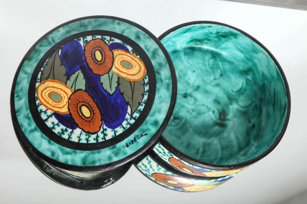 Louis Dage Lidded Ceramic Box at 1stDibs