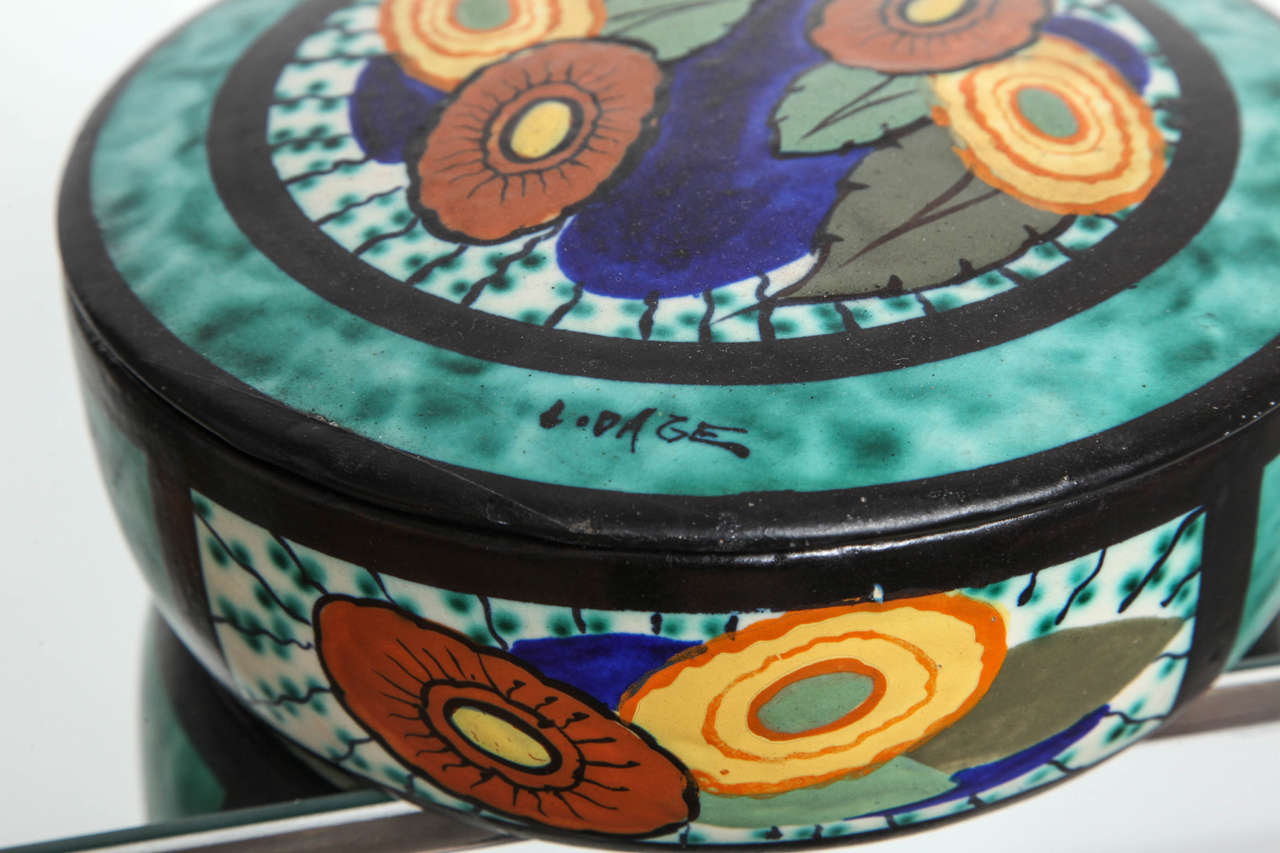 Louis Dage Lidded Ceramic Box at 1stDibs