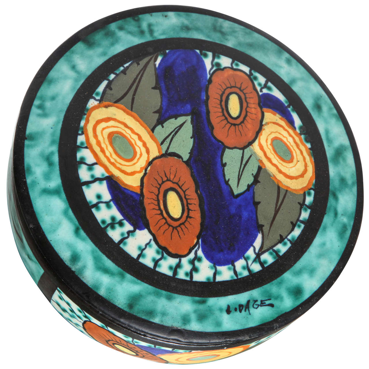 Louis Dage Lidded Ceramic Box at 1stDibs