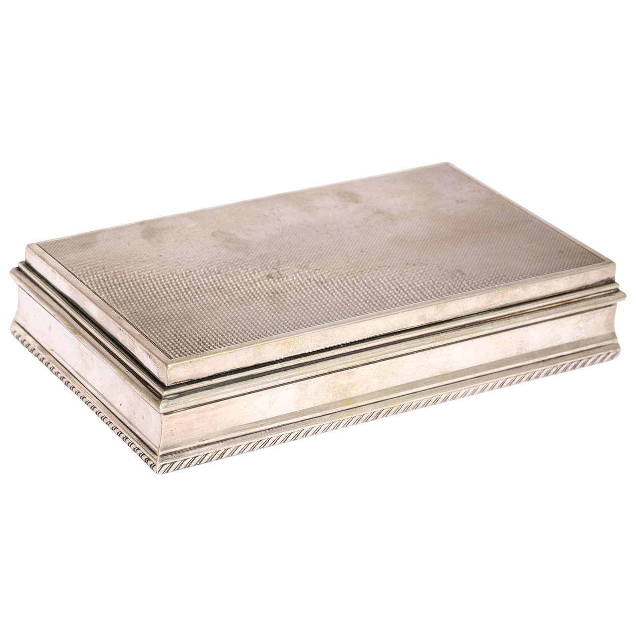 Antique Silver Outer Layer Wood Box For Sale at 1stDibs