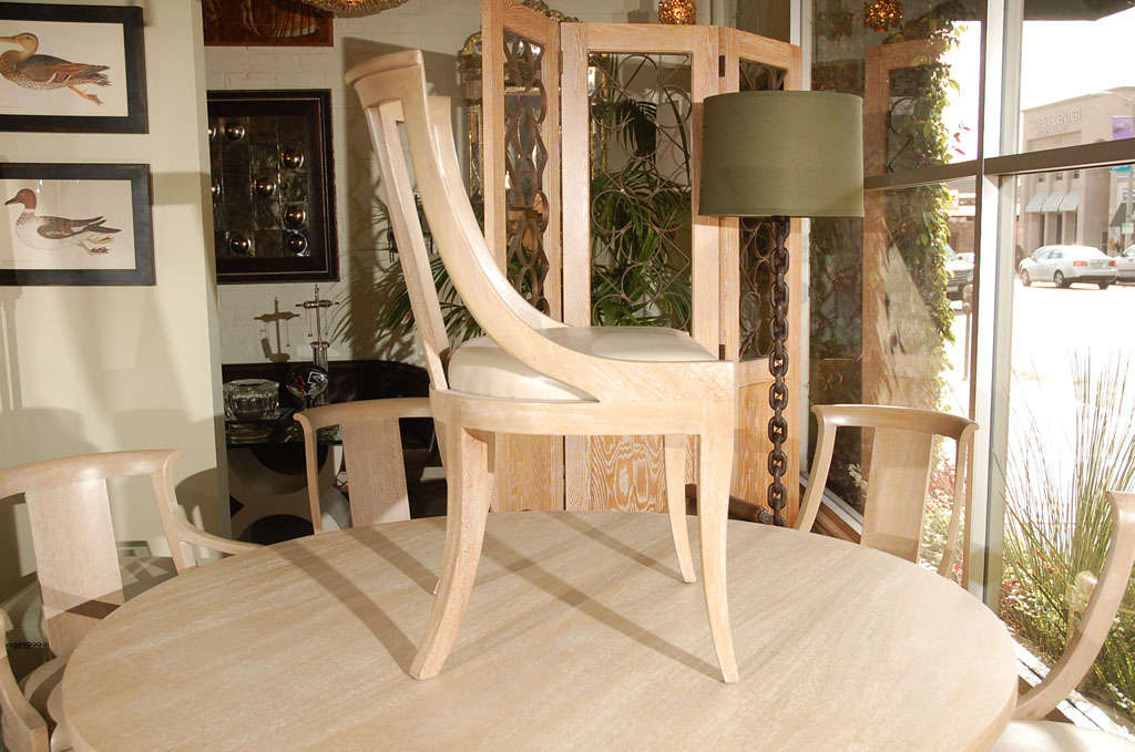 Bleached Mahogany Dining Table and Chairs at 1stDibs | bleached dining ...