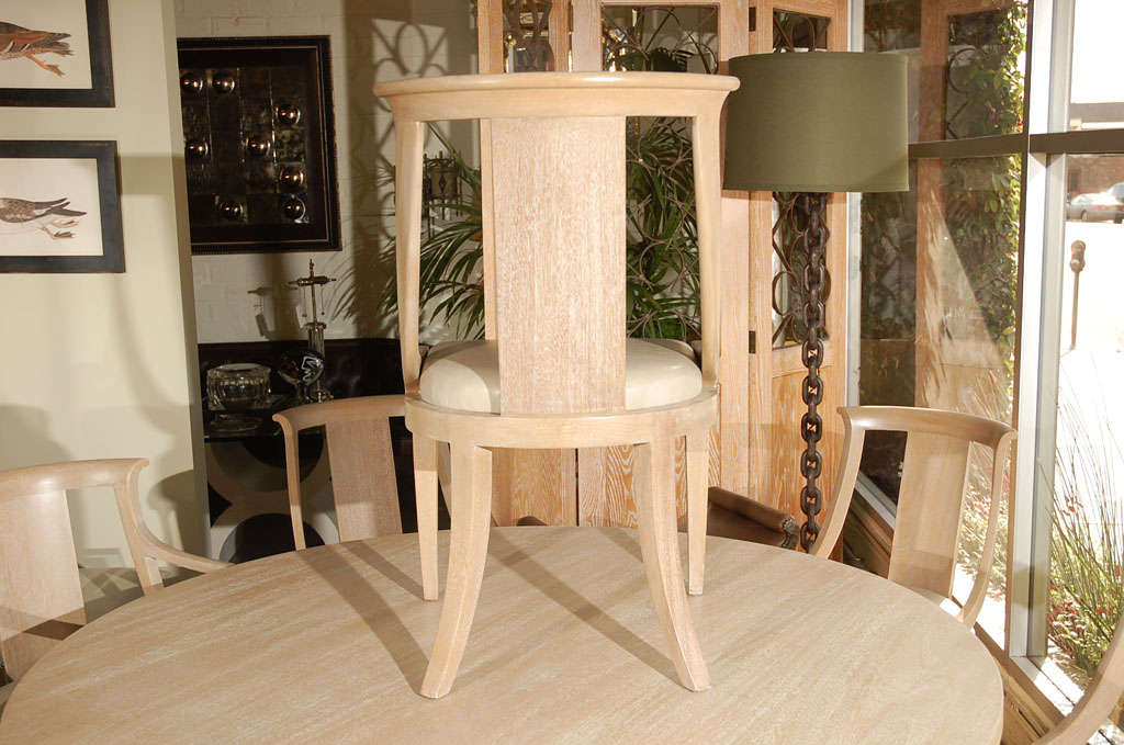 Bleached Mahogany Dining Table and Chairs at 1stDibs | bleached dining ...