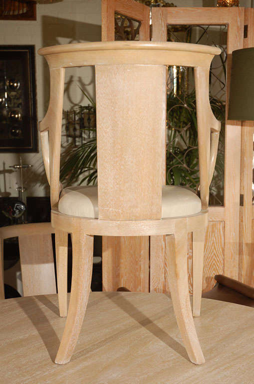 Bleached Mahogany Dining Table and Chairs at 1stDibs | bleached dining ...