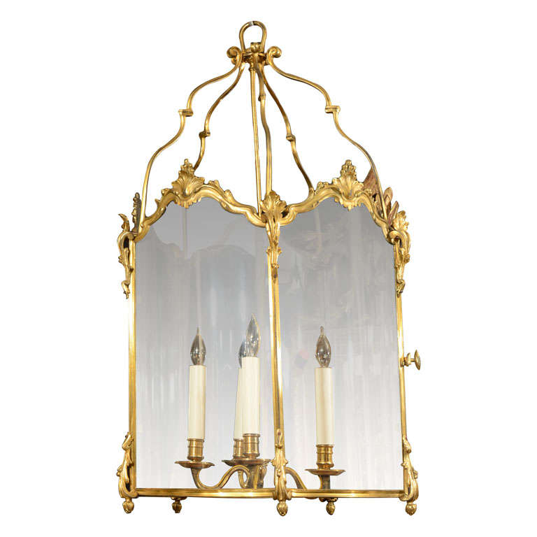 Very Large Napoleon III Period Rococo Style Gilt Bronze Lantern For ...