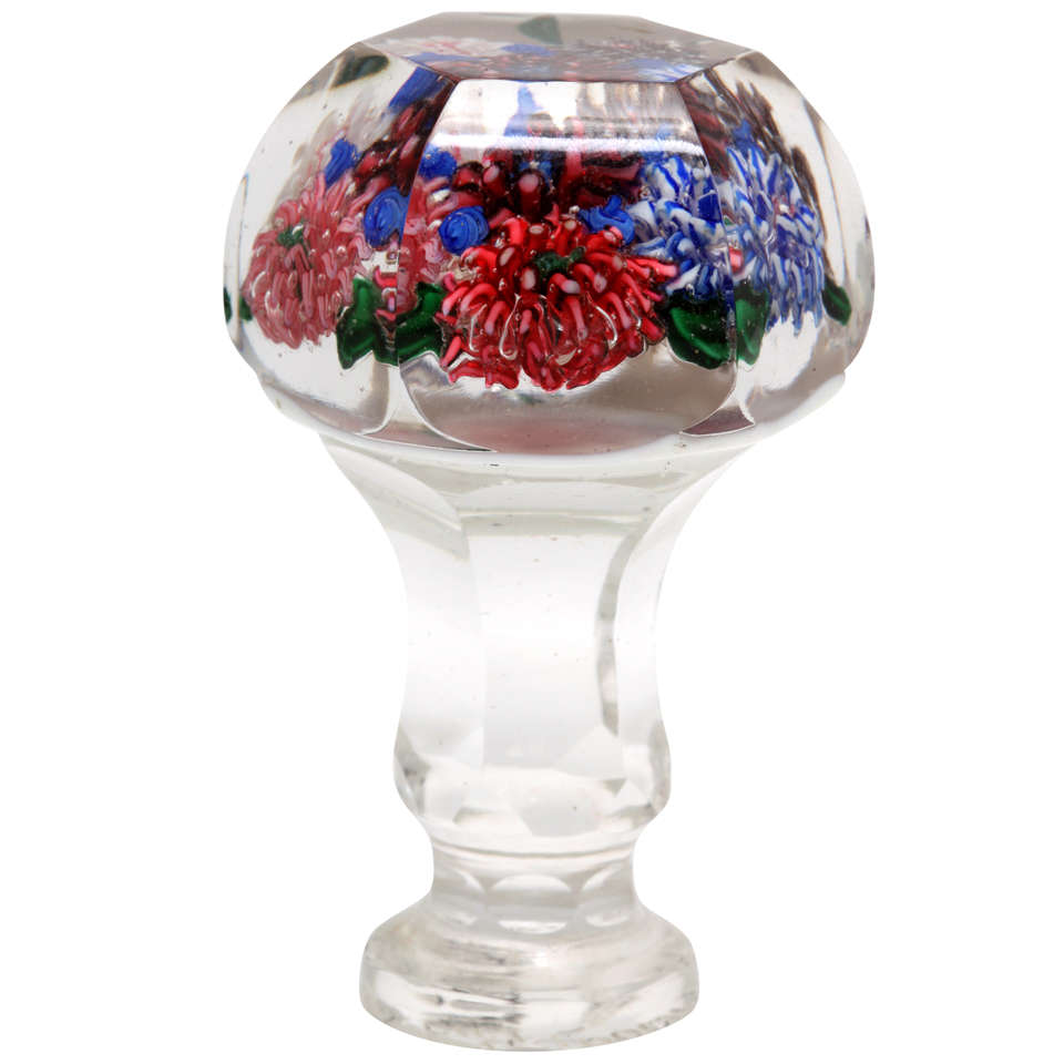 A Rare And Fine Russian Glass Paperweight Seal For Sale at 1stDibs