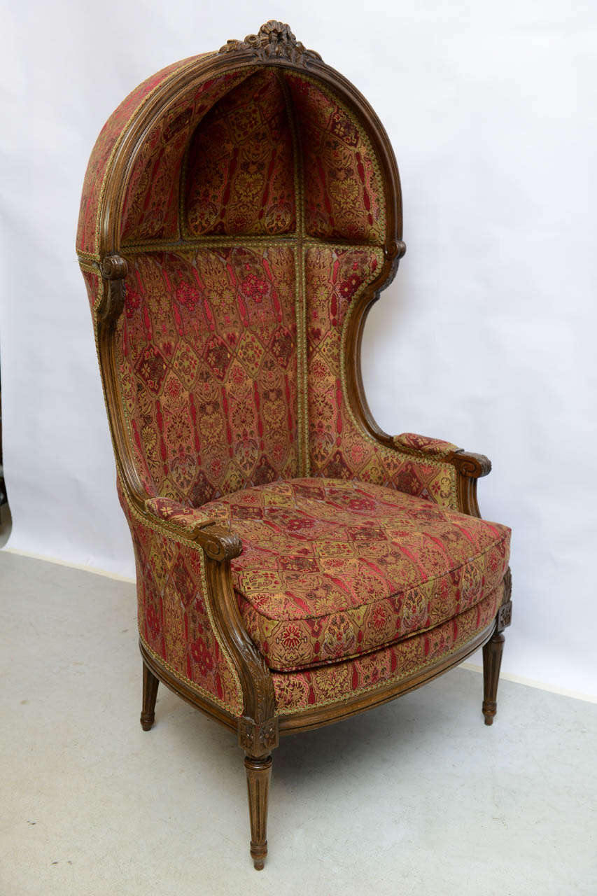 Louis XVI Style French Hooded Chair at 1stDibs | hooded chair napoleon ...