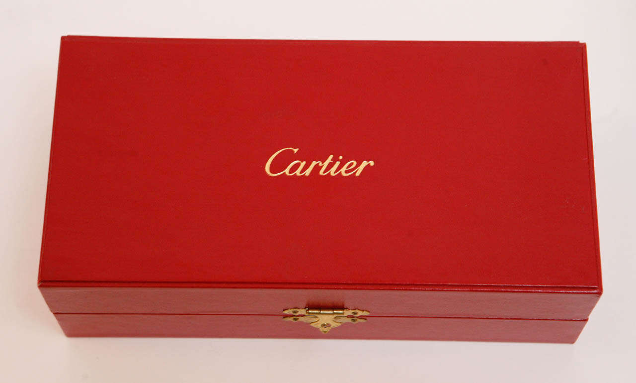 Set of Eight Trinity Napkin Rings in Original Boxes by Cartier at ...