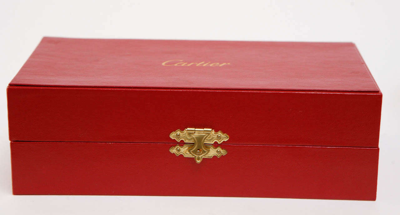 Set of Eight Trinity Napkin Rings in Original Boxes by Cartier at ...