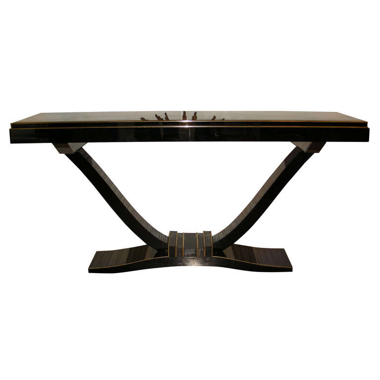 Very Elegant Console Table in Mirror at 1stDibs