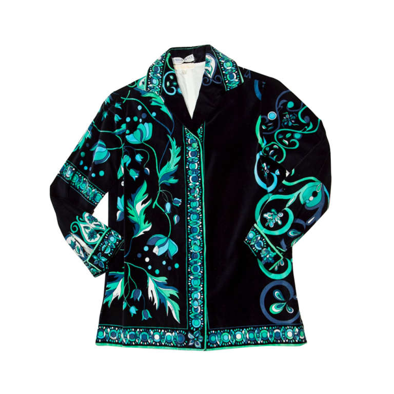 Pucci Velvet Jacket presented by funkyfinders at 1stDibs