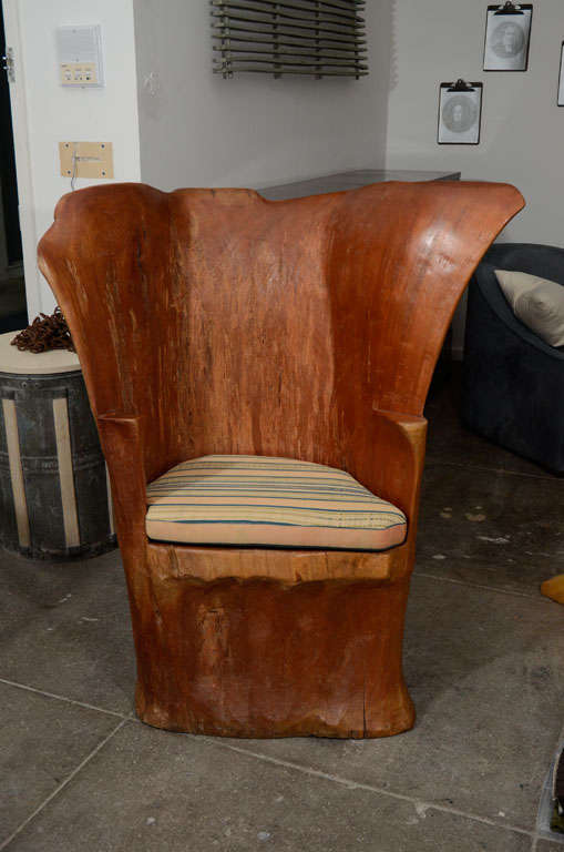 Organic Wood Stump Chair at 1stDibs | gubbstol, wood stump chairs ...