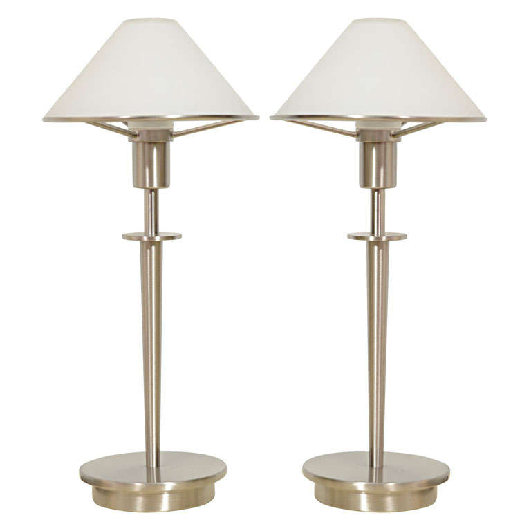 Pair of Mini Table Lamps Model #6 by Holtkotter Leuchten at 1stDibs