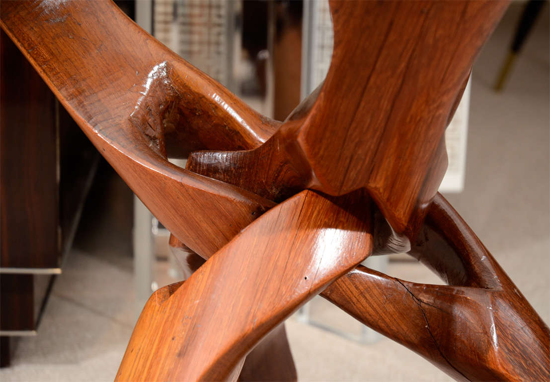 Free-Form Rosewood End Table For Sale at 1stDibs