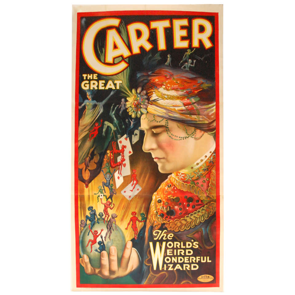 Large "carter The Great" Original Poster For Sale at 1stDibs | carter ...