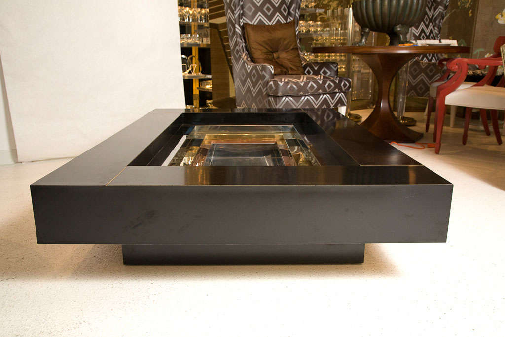 Extra Large Cocktail Table by Alain Delon for Maison Jansen at 1stDibs ...