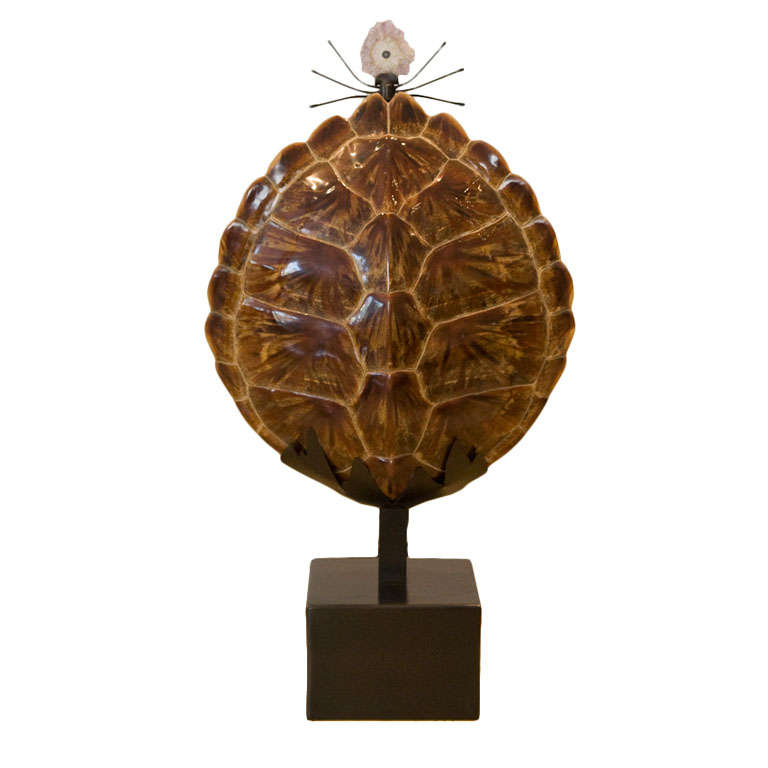 A Custom Tortoise Shell Lamp by Dragonette Ltd. at 1stDibs