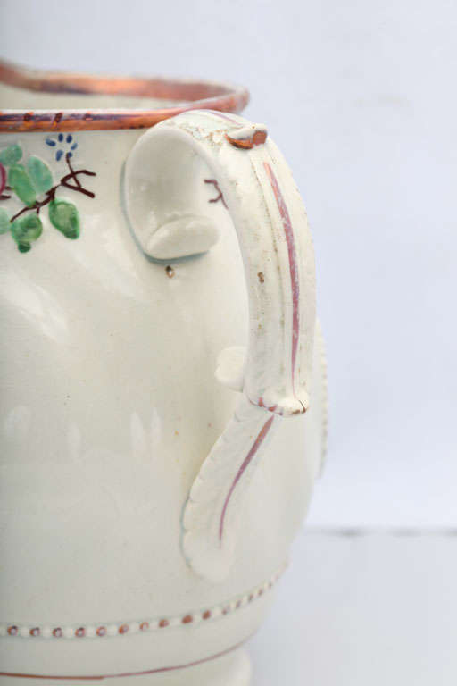 A Rare English Pearlware Queen Charlotte Pitcher For Sale at 1stDibs