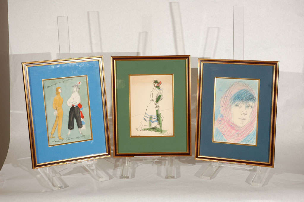 Custom Framed Paintings by Angna Enters at 1stDibs