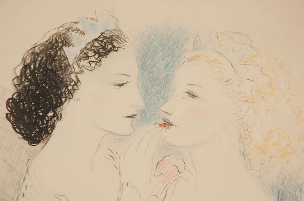 Custom Framed Lithograph by Marcel Vertes, Signed and Numbered For Sale ...