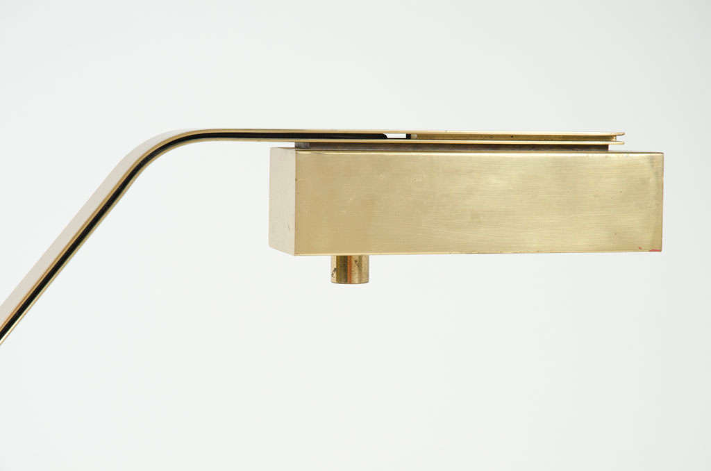 Brass Flat Bar Cantilevered Table Lamp by Casella For Sale at 1stDibs