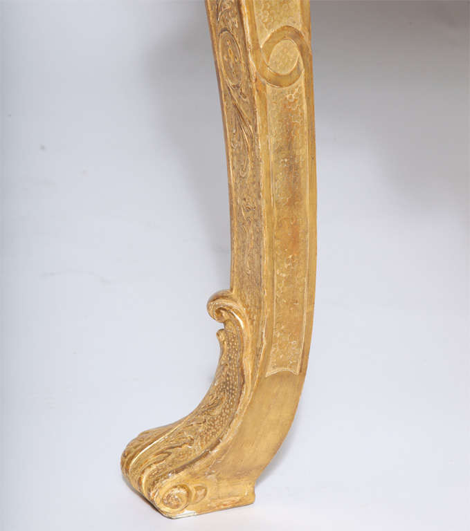 Very Fine Queen Anne Giltwood Strapwork Console Table For Sale at 1stDibs