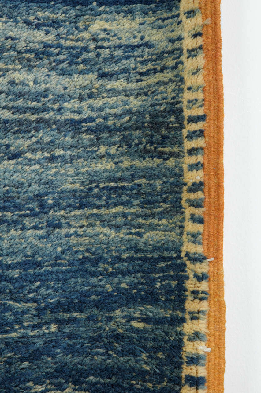 Open Field Sea Blue Berber Carpet at 1stDibs