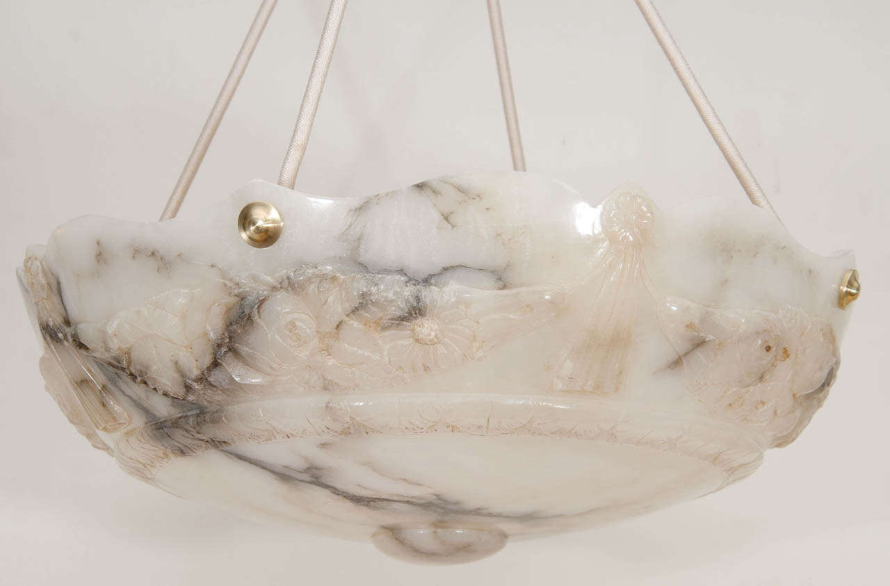 An Alabaster Light Fixture at 1stDibs