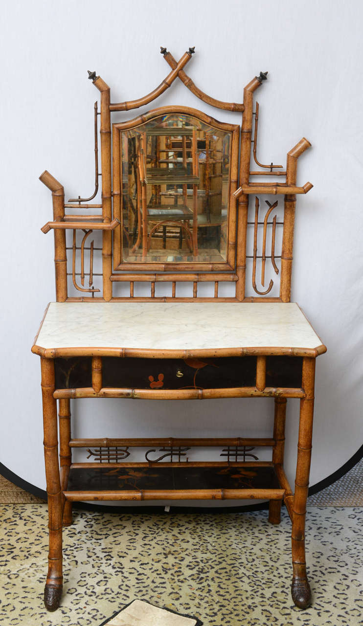 19th c.English Bamboo Vanity at 1stDibs