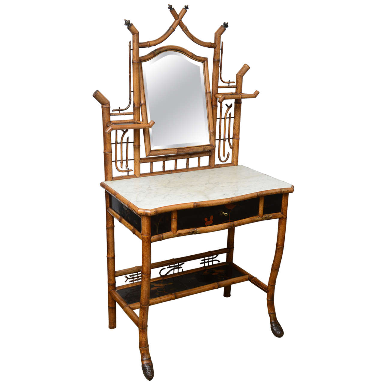 19th c.English Bamboo Vanity at 1stDibs