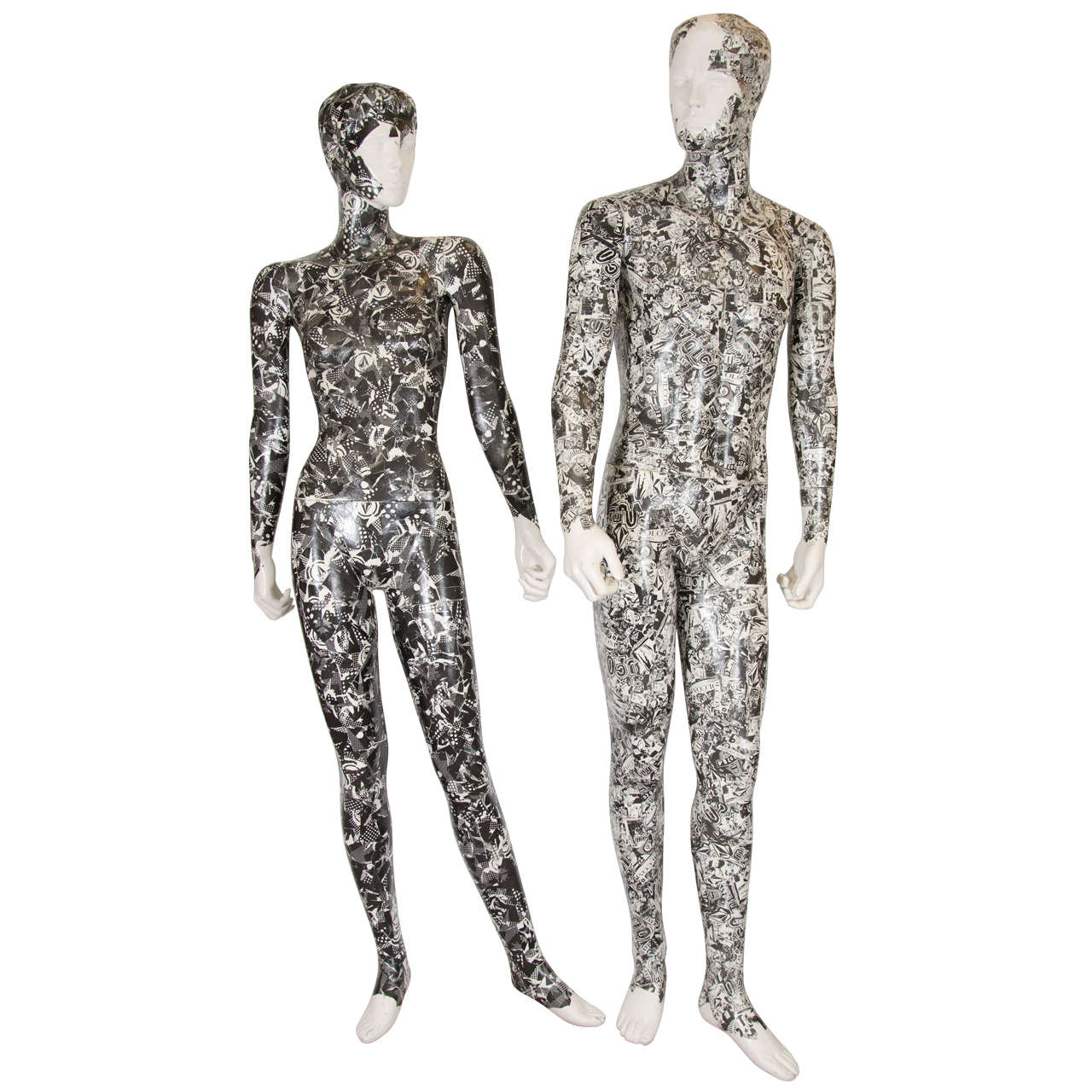 20th Century Set of Male and Female Sculptural Mannequins For Sale at ...