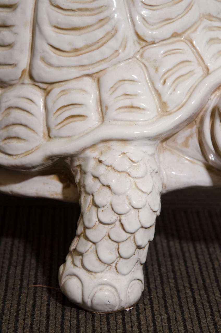 Midcentury Whimsical Ceramic Turtle Form Garden Seat at 1stDibs ...