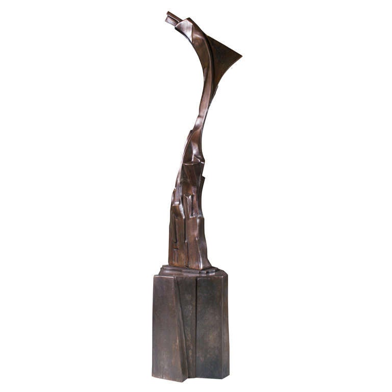 Hand Forged Bronze Scultpure by Adam P. Gale titled "Marlin" at 1stDibs