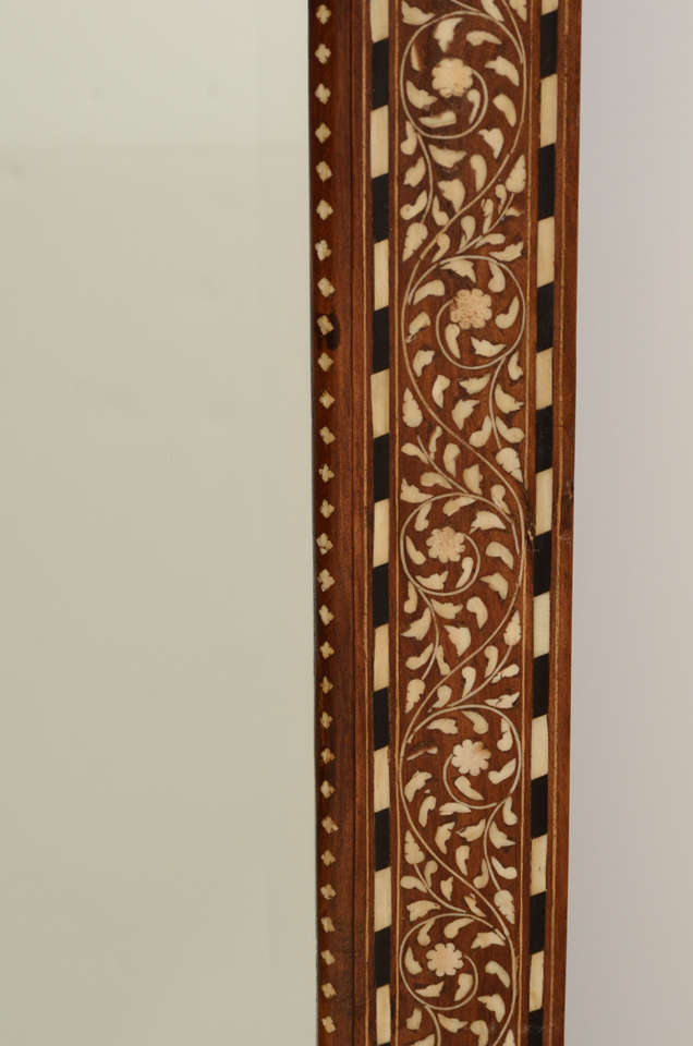 Moroccan Bone Inlay Mirror at 1stDibs