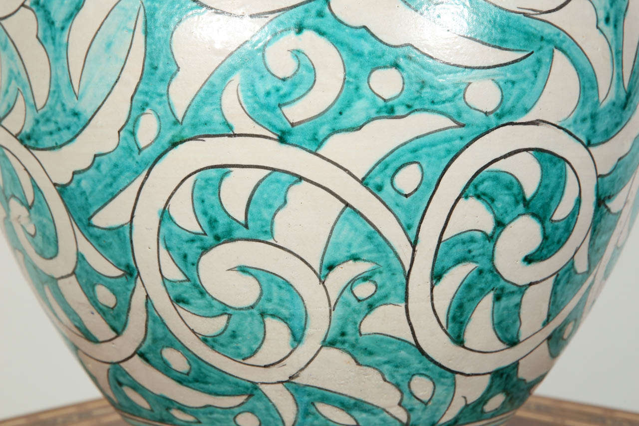 Fabulous Moroccan Urn with Lid From Fez at 1stDibs