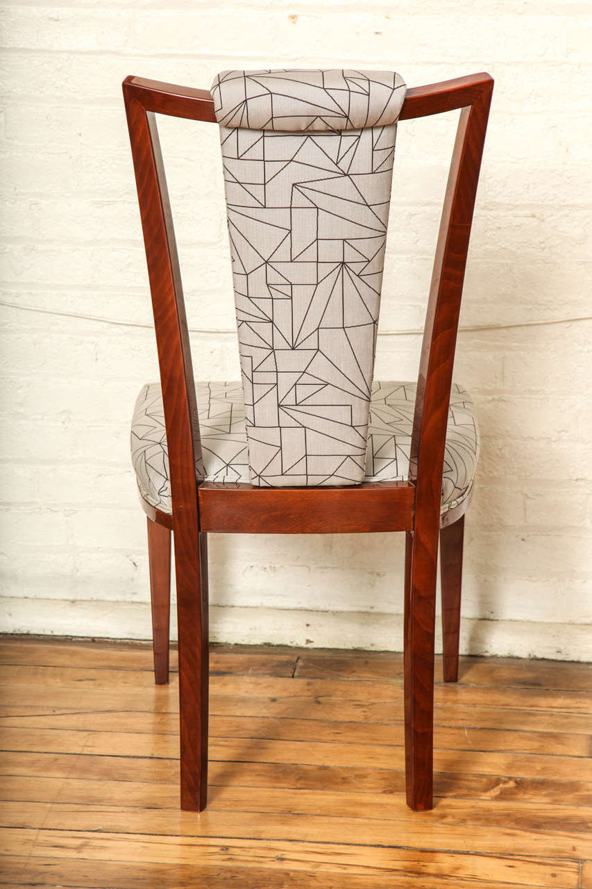 Elegant Suite of Eight Mid-Century Modern Dining Chairs at 1stDibs