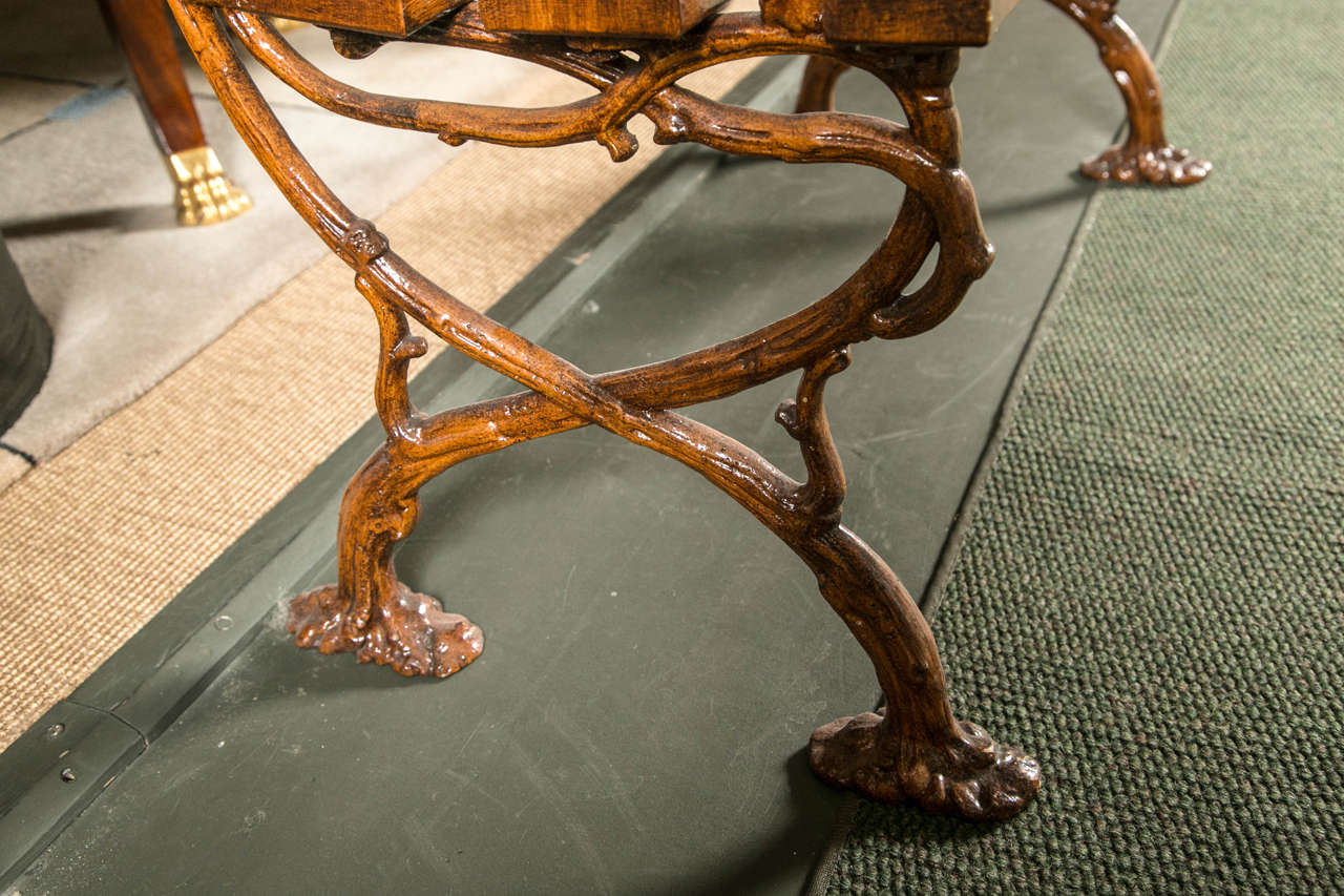 French Cast Iron Bench For Sale at 1stDibs | cast iron cat benches ...