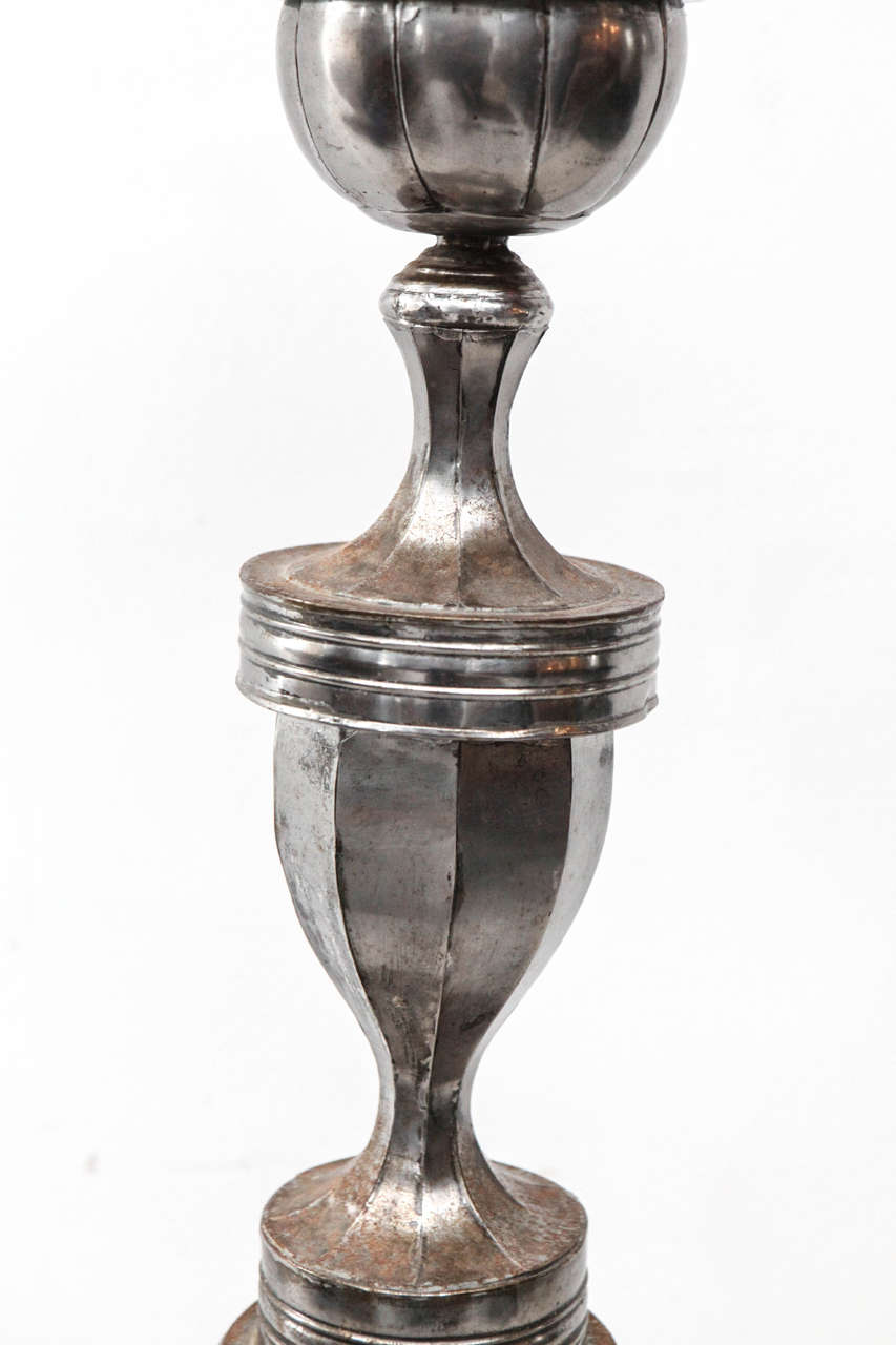 Pair of Large Ornate Pricket Candle Sticks at 1stDibs