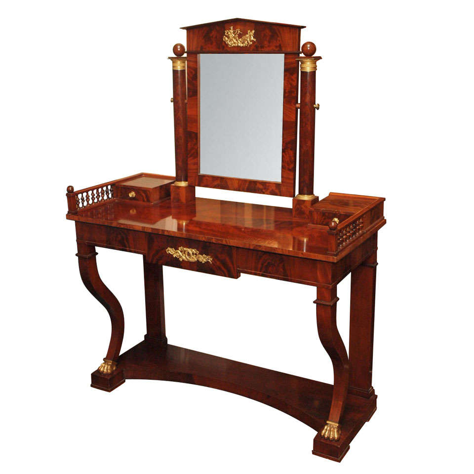 Antique Swedish Empire Mahogany Dressing Table circa 1820 For Sale at ...