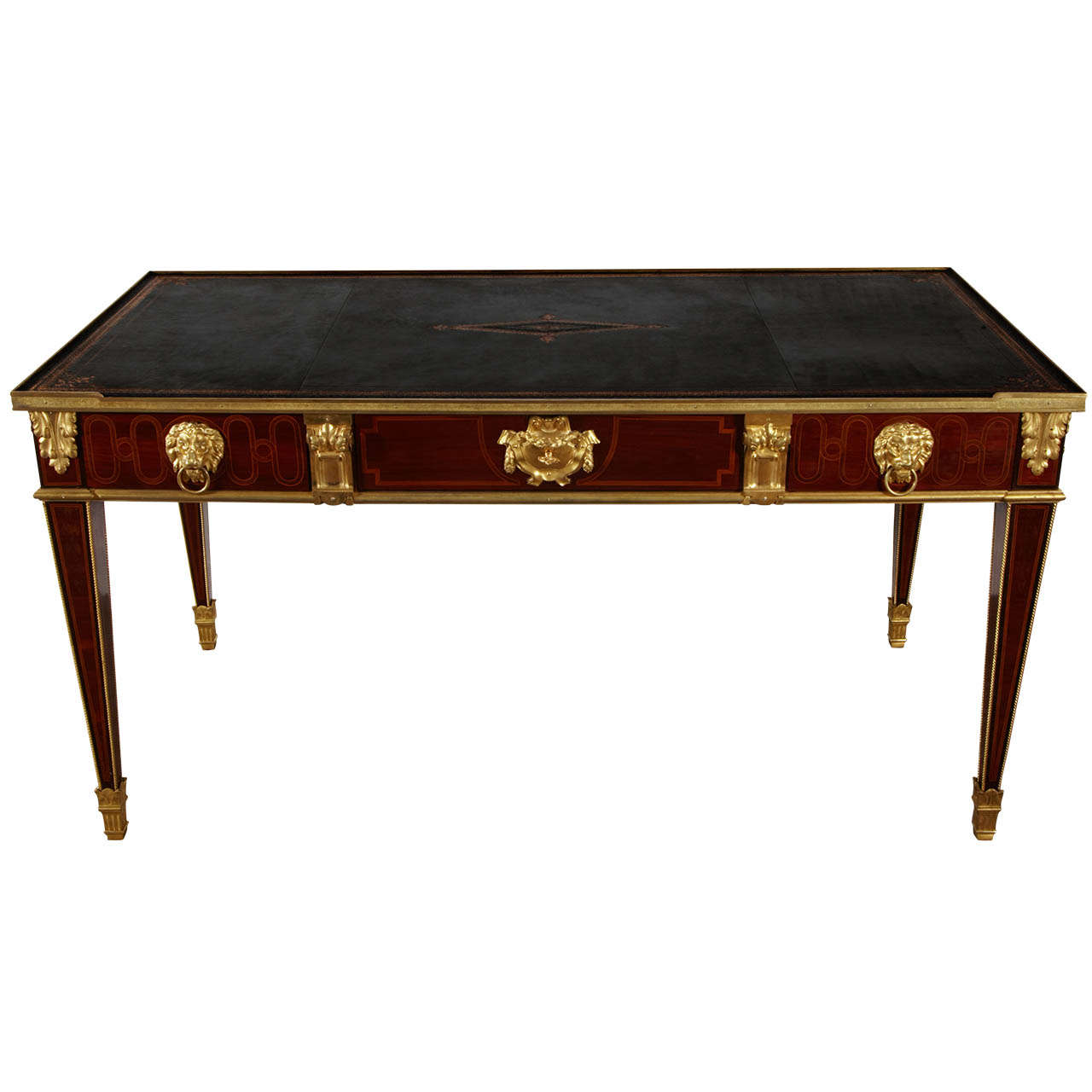 Napoleon III Desk Bronze Mounted For Sale at 1stDibs