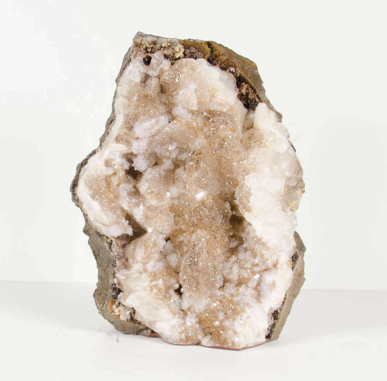 Impressive Quartz Crystal Mineral Specimen in Natural Stone at 1stDibs