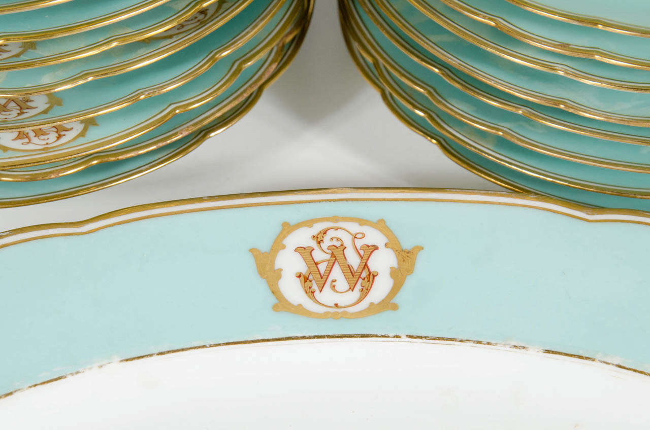 Exquisite Antique Belle Epoque Set of Monogrammed Limoge China at ...