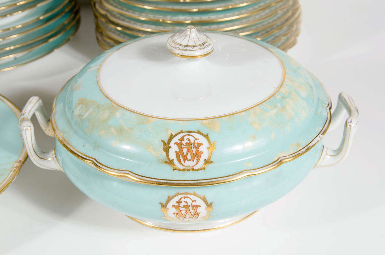 Exquisite Antique Belle Epoque Set of Monogrammed Limoge China at ...
