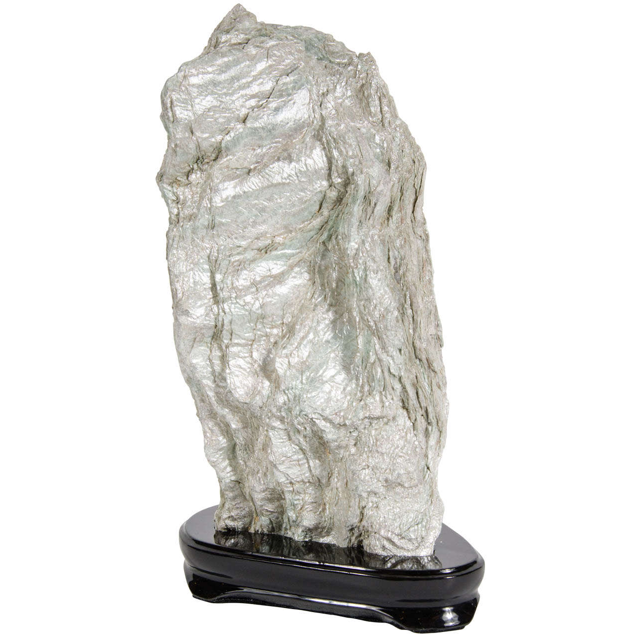 Unique Mineral Specimen in Shades of Oyster and Pearl at 1stDibs