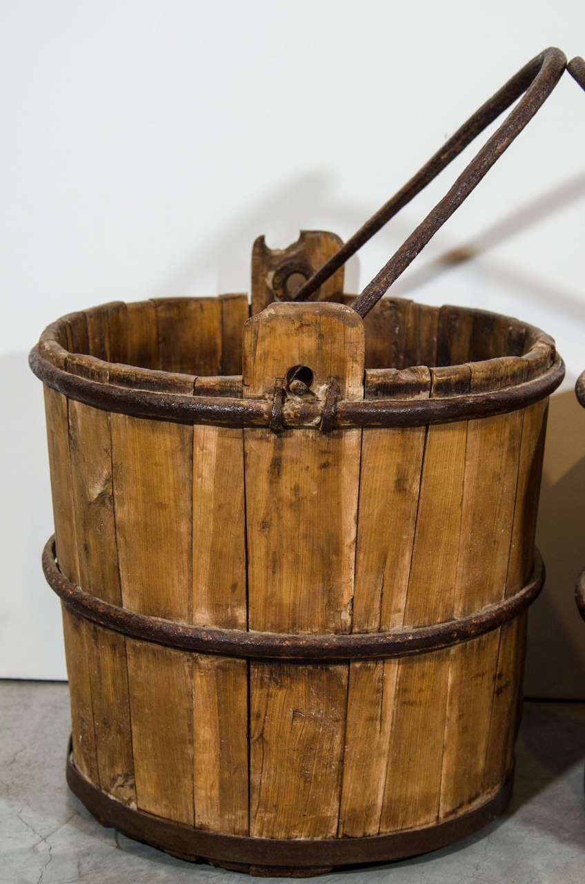 Cypress Water Buckets For Sale at 1stDibs | water buckets for sale, medieval dynasty water bucket
